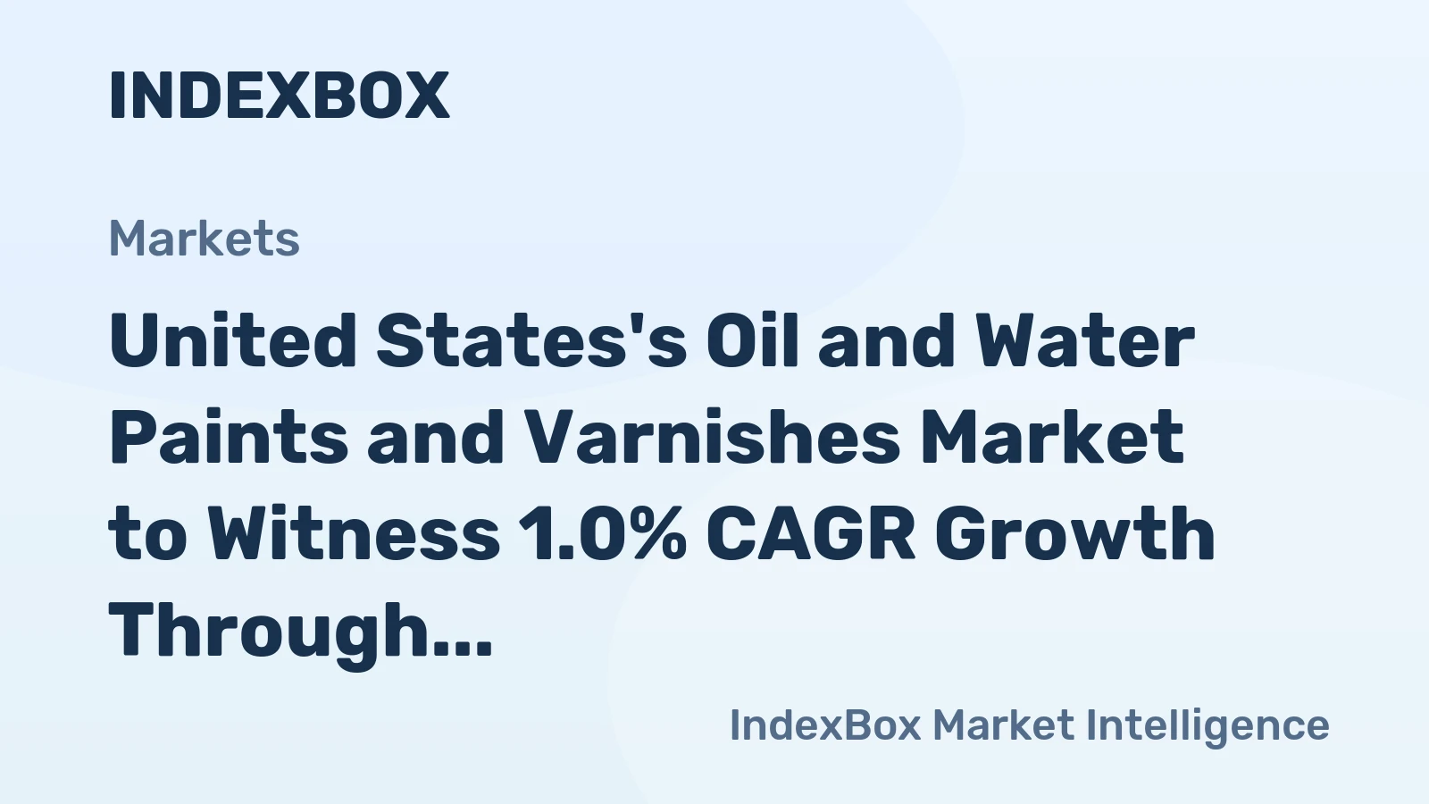United States's Oil and Water Paints and Varnishes Market to Witness 1.0% CAGR Growth Through 2035
