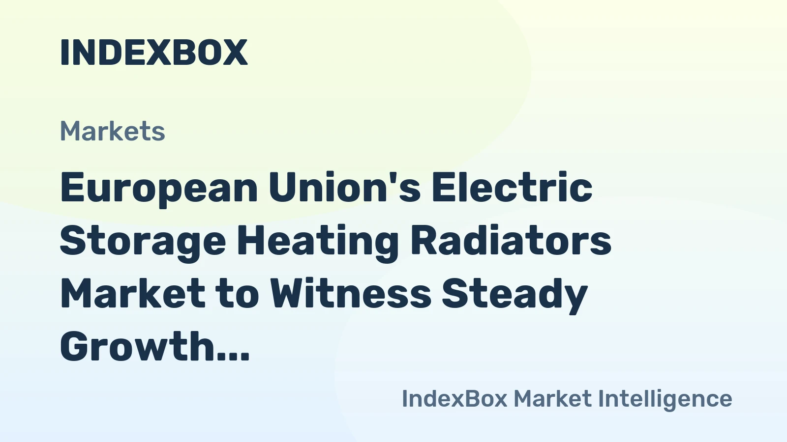 European Union's Electric Storage Heating Radiators Market to Witness Steady Growth with +1.8% CAGR from 2024 to 2035