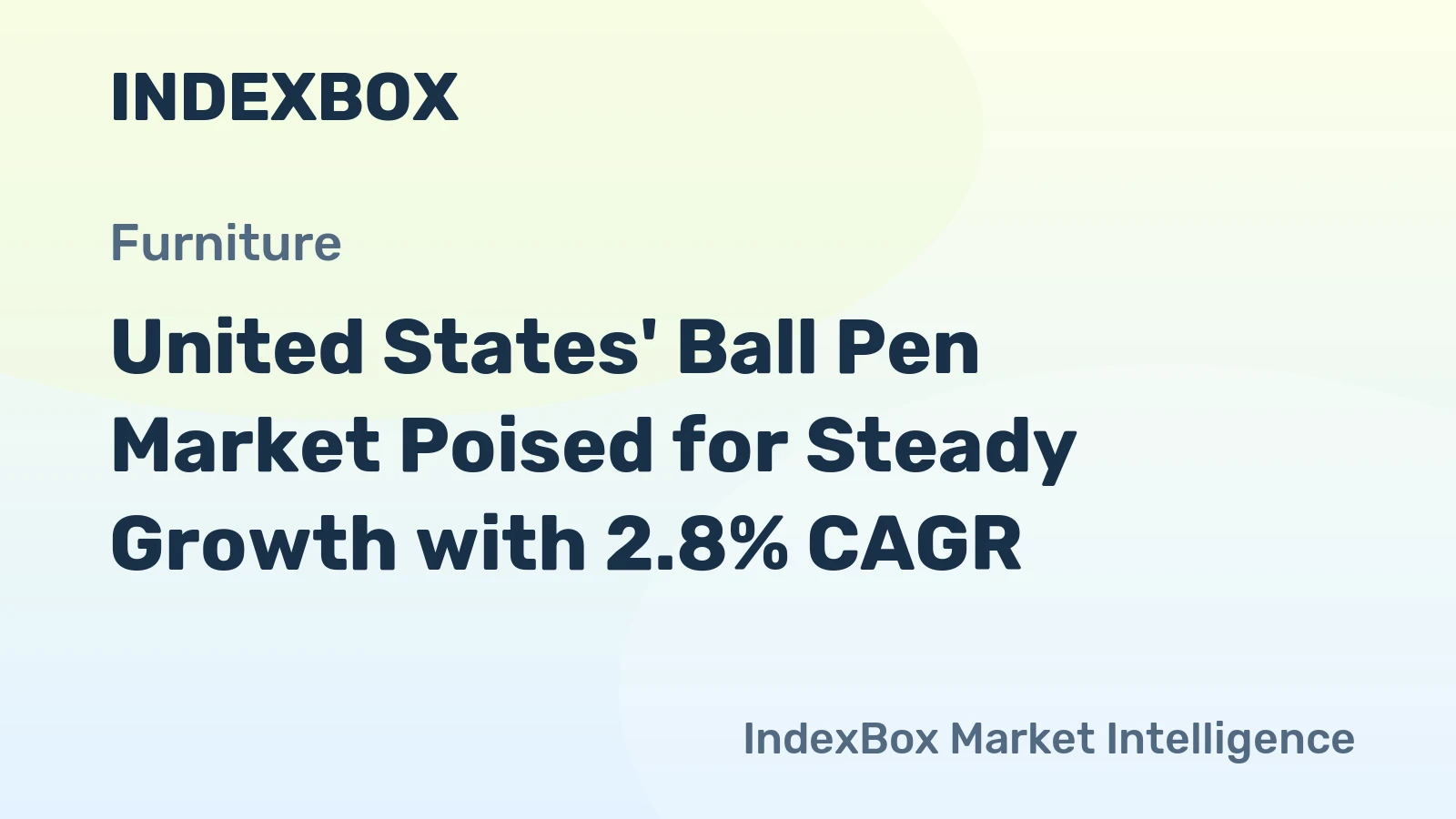 United States' Ball Pen Market Poised for Steady Growth with 2.8% CAGR