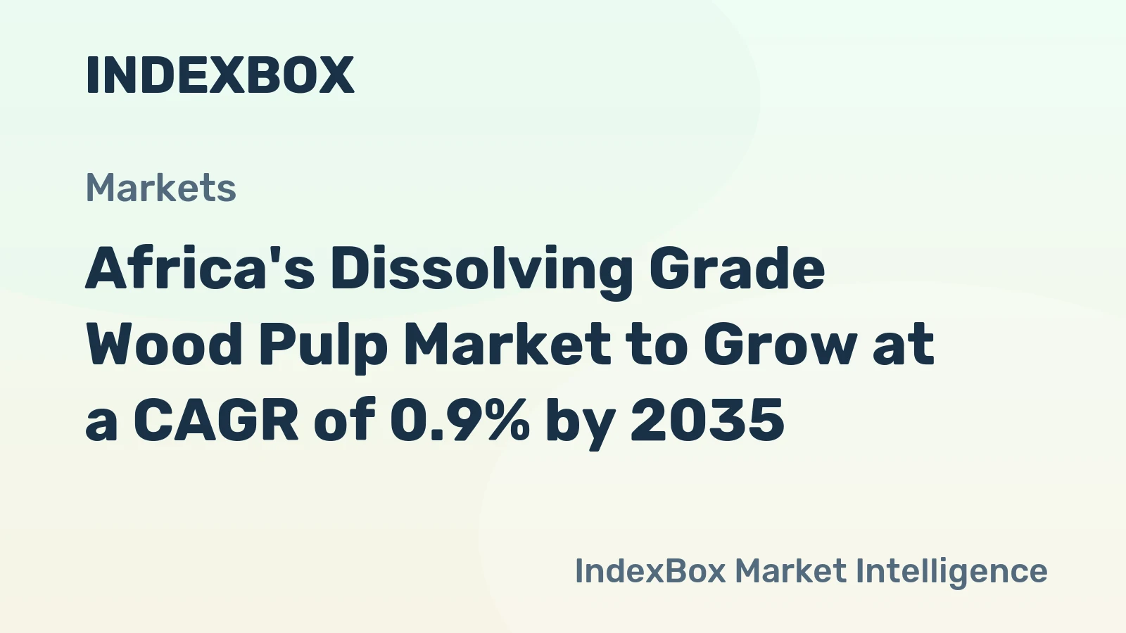 Africa's Dissolving Grade Wood Pulp Market to Grow at a CAGR of 0.9% by 2035