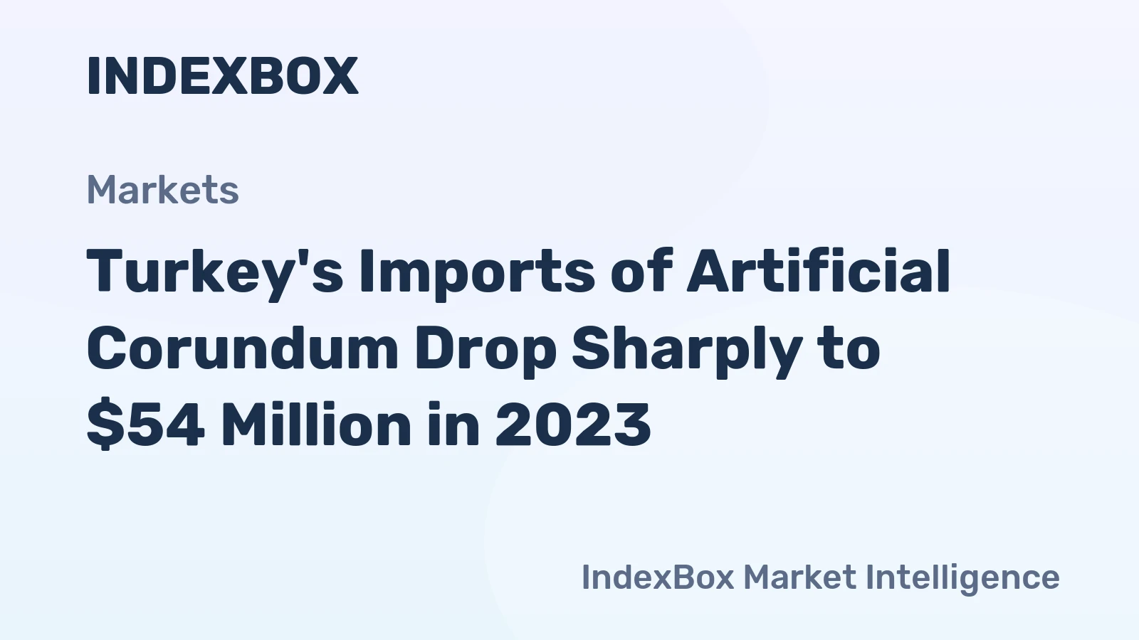 Turkey's Imports of Artificial Corundum Drop Sharply to $54 Million in 2023