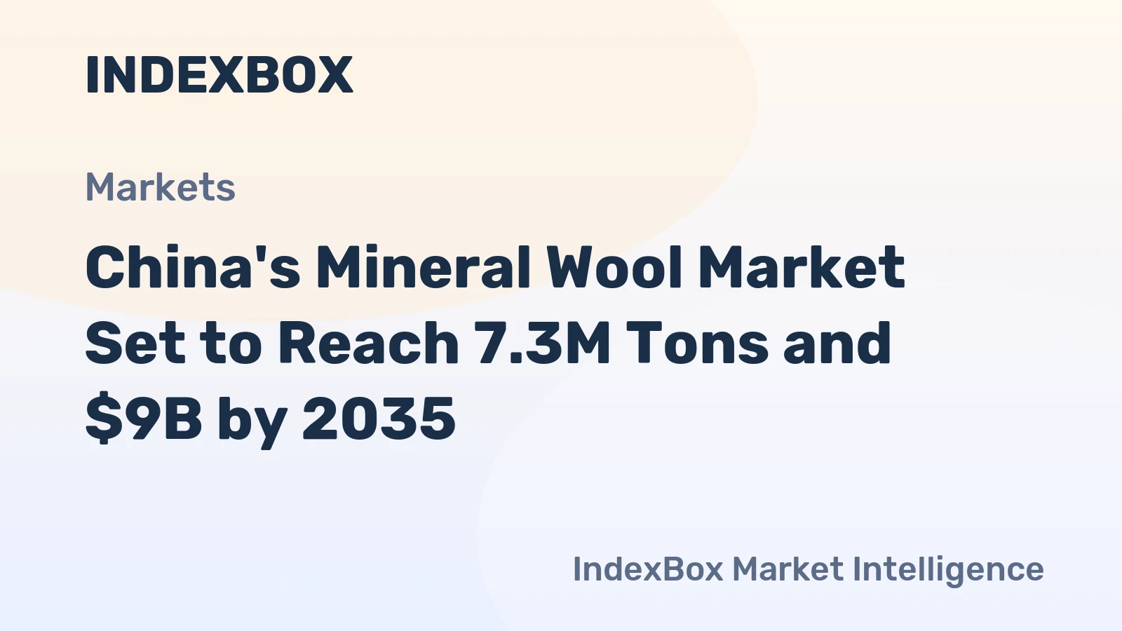 China's Mineral Wool Market Set to Reach 7.3M Tons and $9B by 2035