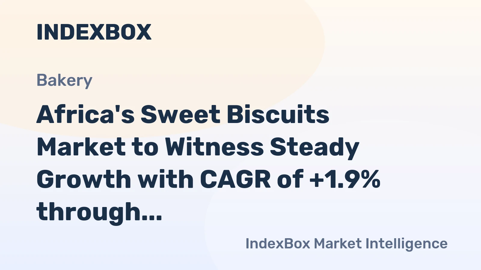 Africa's Sweet Biscuits Market to Witness Steady Growth with CAGR of +1.9% through 2035