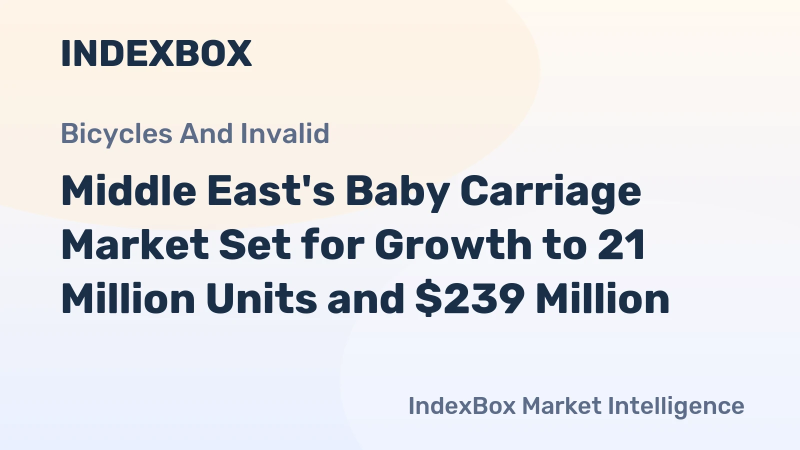 Middle East's Baby Carriage Market Set for Growth to 21 Million Units and $239 Million