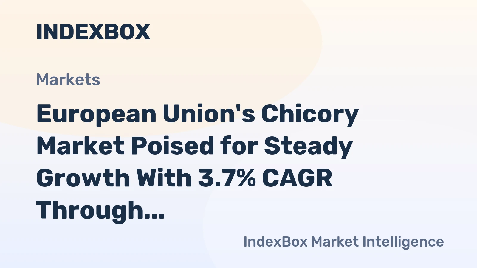 European Union's Chicory Market Poised for Steady Growth With 3.7% CAGR Through 2035