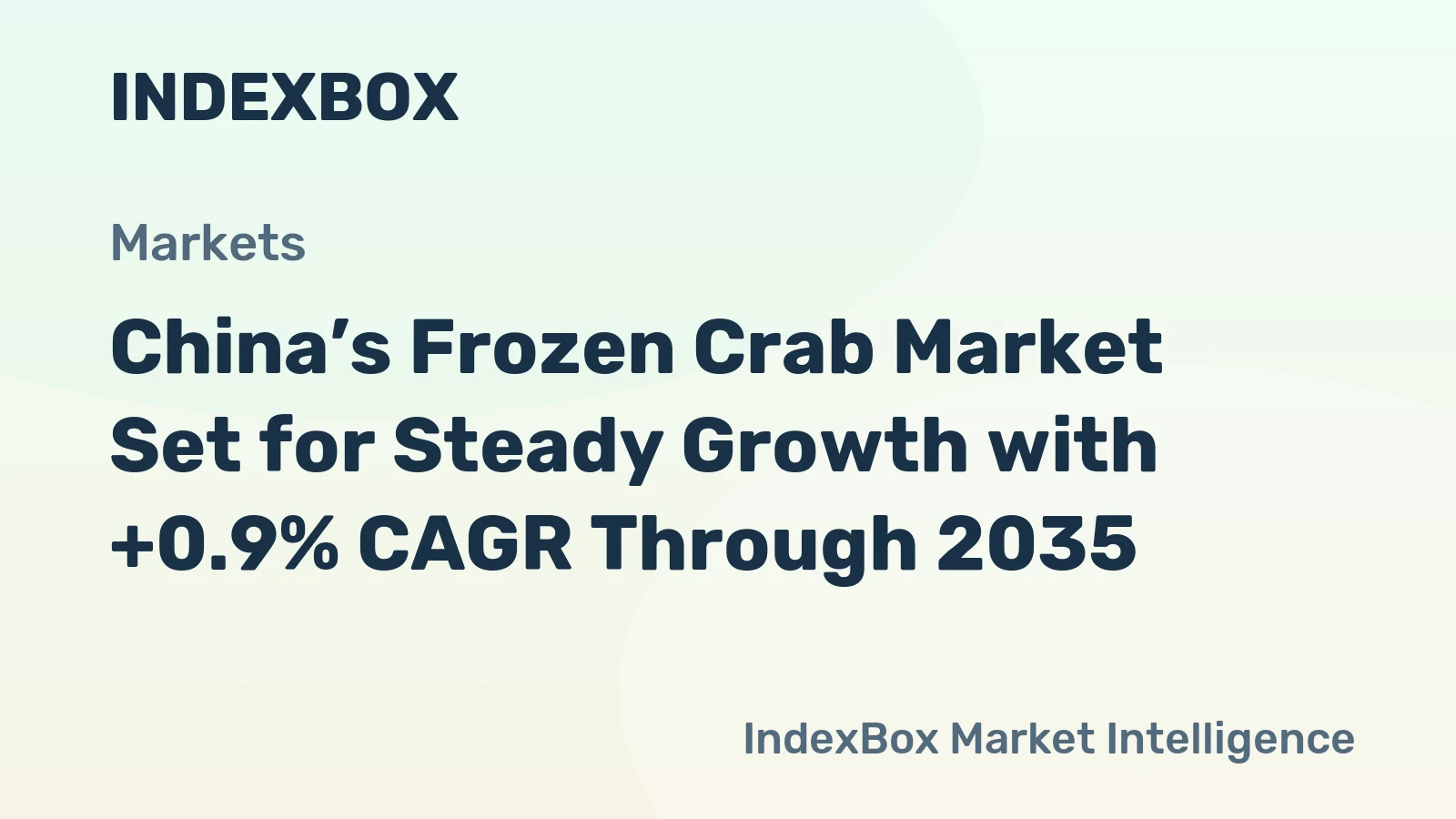 China’s Frozen Crab Market Set for Steady Growth with +0.9% CAGR Through 2035