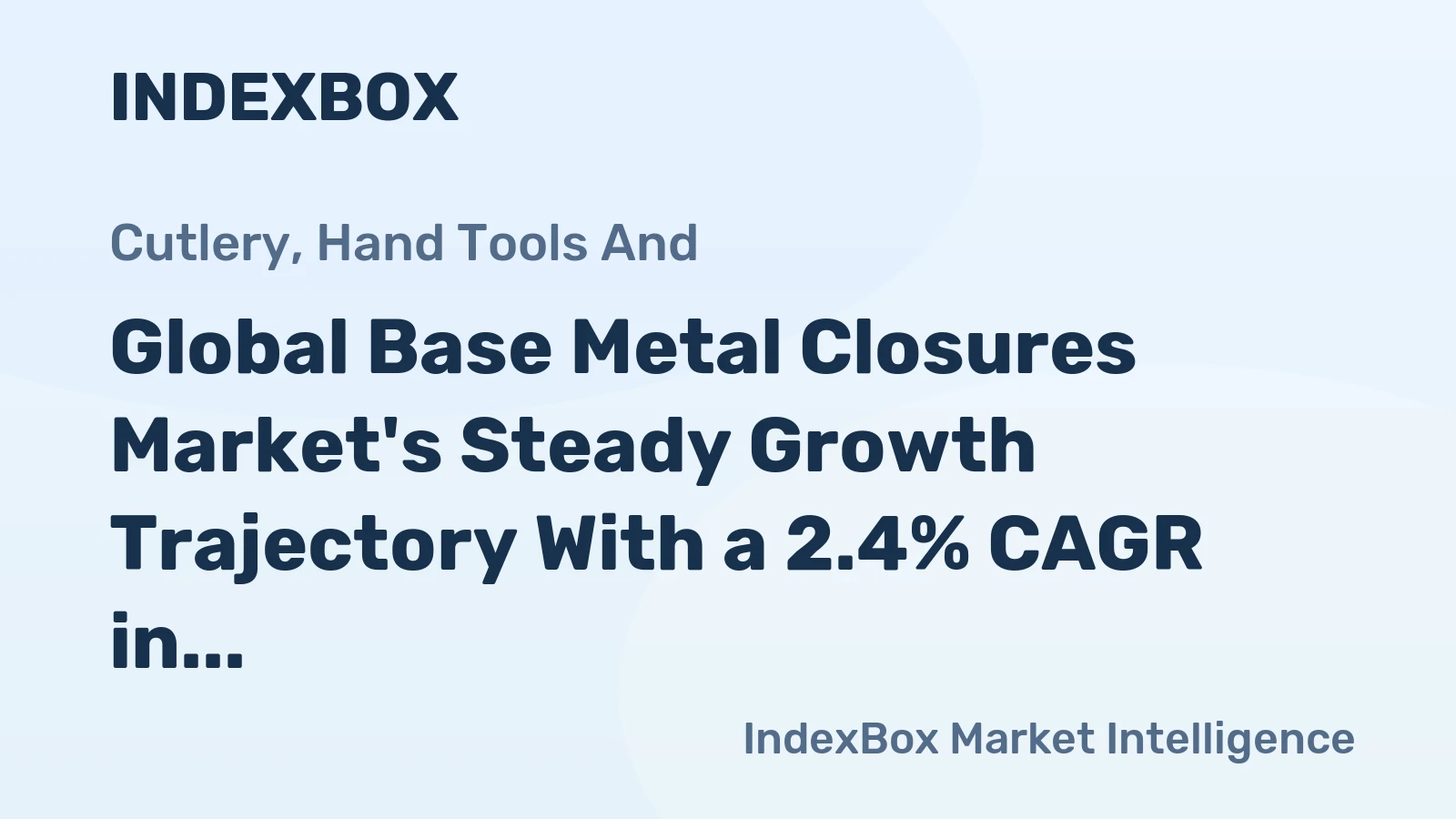 Global Base Metal Closures Market's Steady Growth Trajectory With a 2.4% CAGR in Value Through 2035