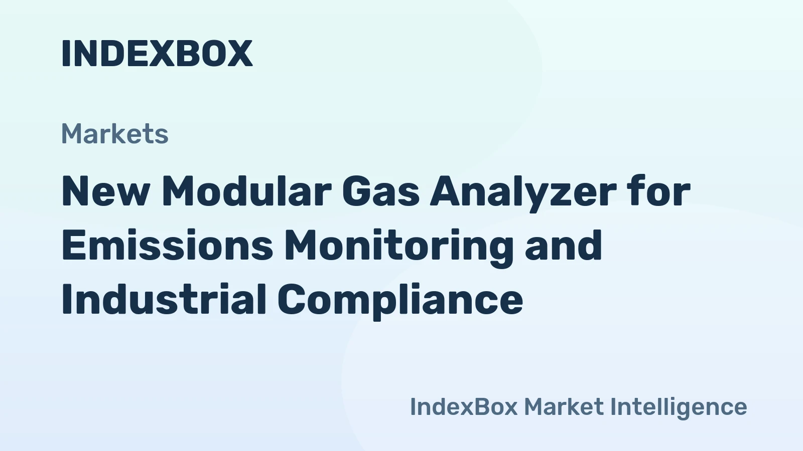New Modular Gas Analyzer for Emissions Monitoring and Industrial Compliance