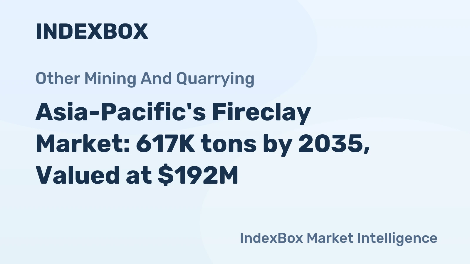 Asia-Pacific's Fireclay Market: 617K tons by 2035, Valued at $192M