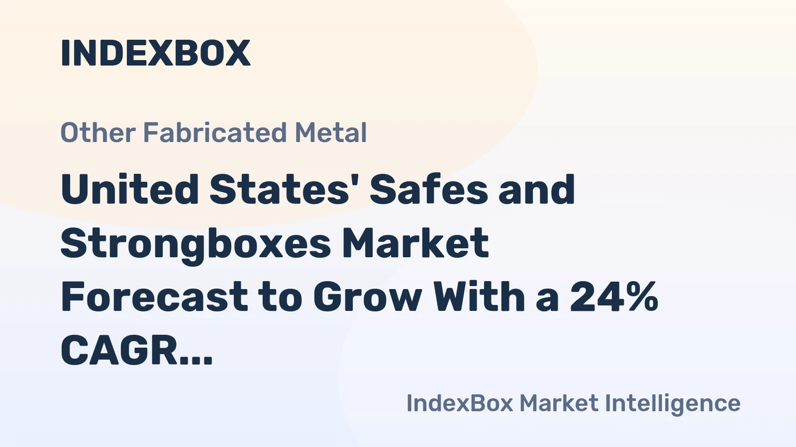 United States' Safes and Strongboxes Market Forecast to Grow With a 24% CAGR Through 2035