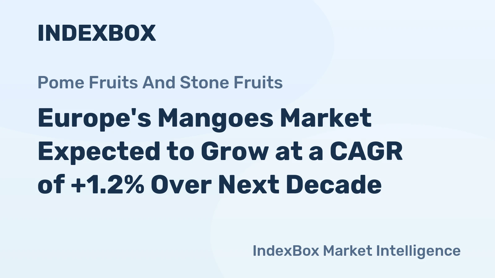 Europe's Mangoes Market Expected to Grow at a CAGR of +1.2% Over Next Decade