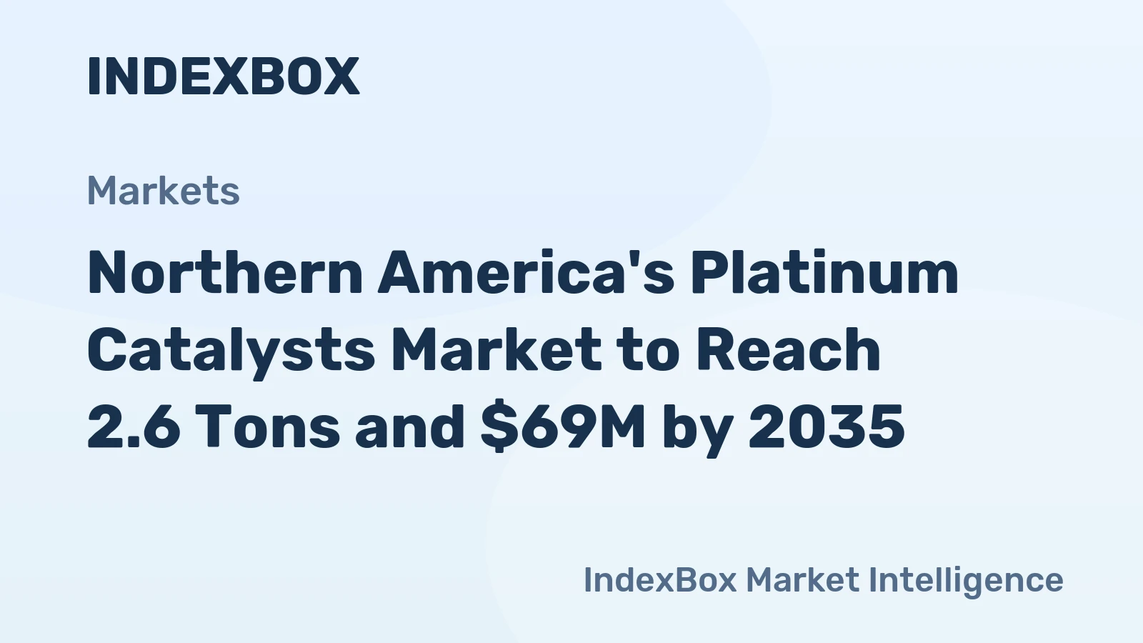 Northern America's Platinum Catalysts Market to Reach 2.6 Tons and $69M by 2035