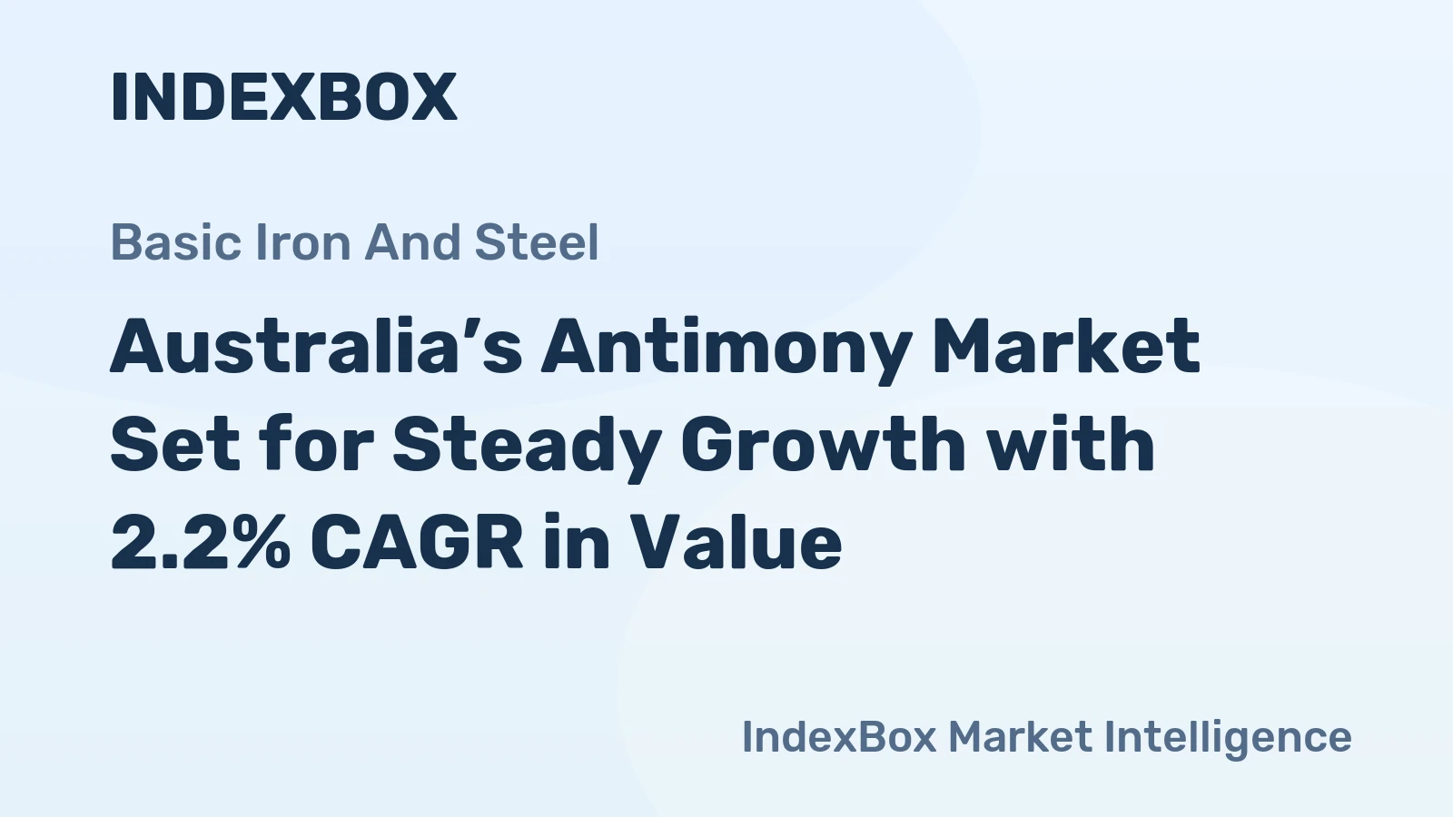 Australia’s Antimony Market Set for Steady Growth with 2.2% CAGR in Value