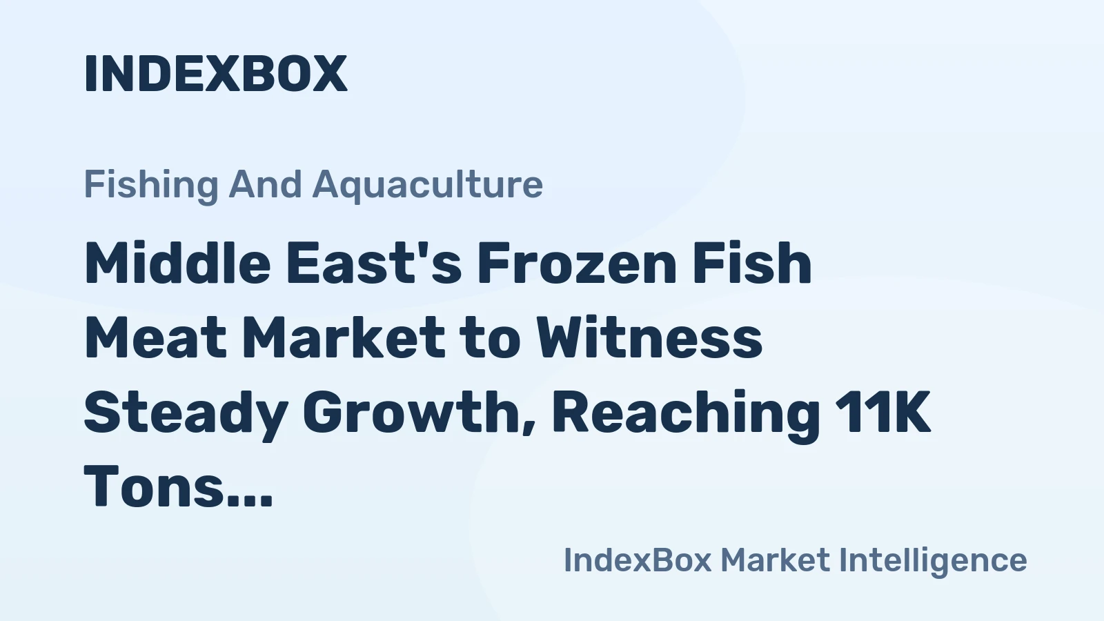 Middle East's Frozen Fish Meat Market to Witness Steady Growth, Reaching 11K Tons and $46M by 2035