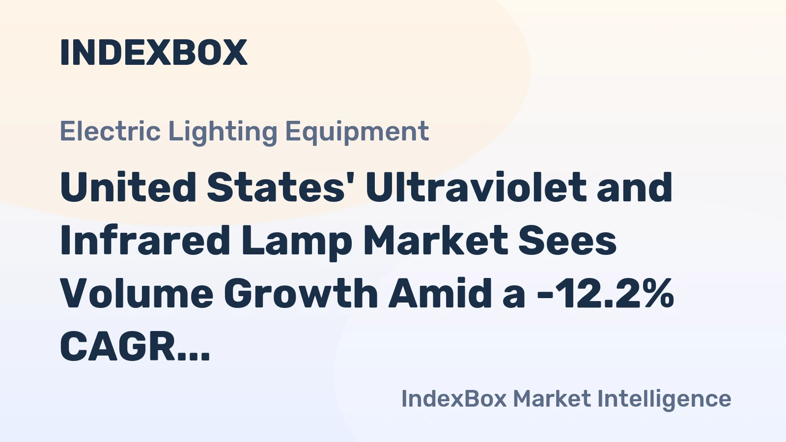 United States' Ultraviolet and Infrared Lamp Market Sees Volume Growth Amid a -12.2% CAGR Value Decline