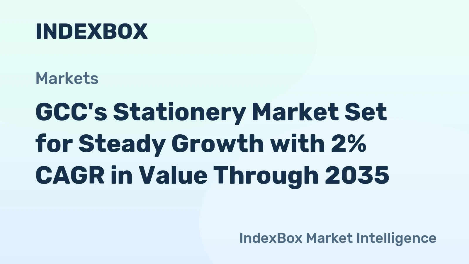 GCC's Stationery Market Set for Steady Growth with 2% CAGR in Value Through 2035