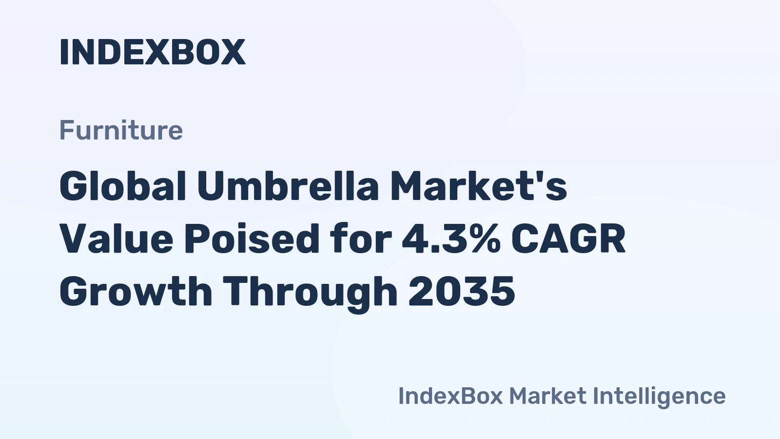 Global Umbrella Market's Value Poised for 4.3% CAGR Growth Through 2035