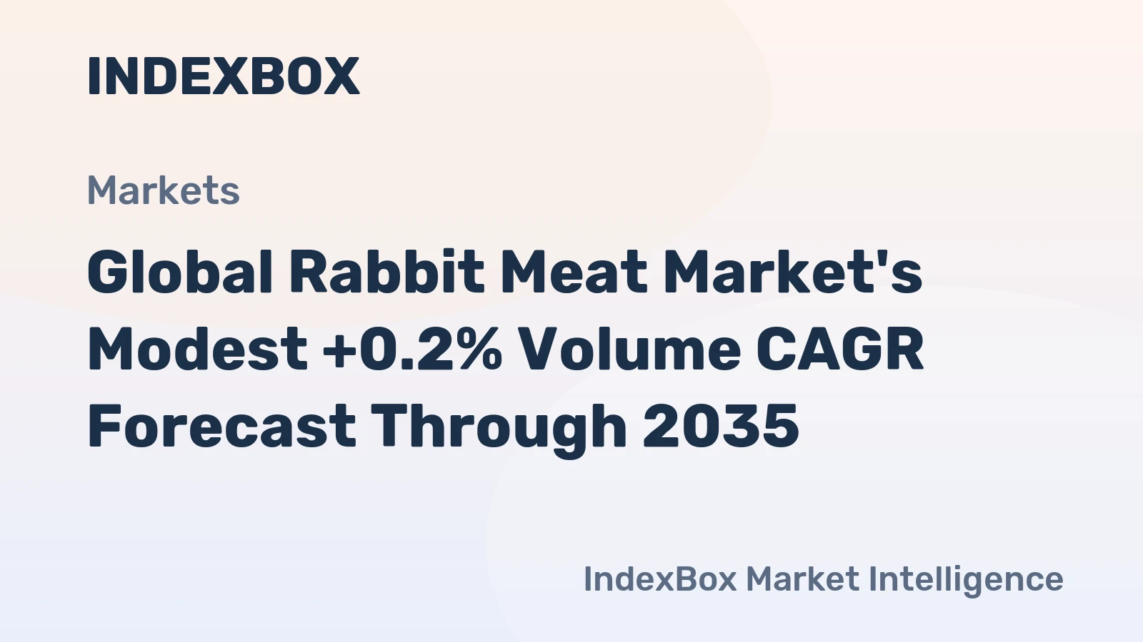 Global Rabbit Meat Market's Modest +0.2% Volume CAGR Forecast Through 2035