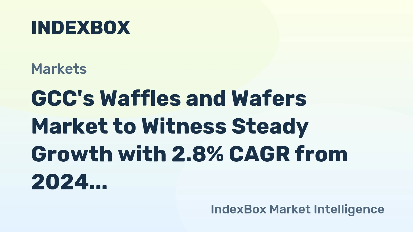 GCC's Waffles and Wafers Market to Witness Steady Growth with 2.8% CAGR from 2024 to 2035