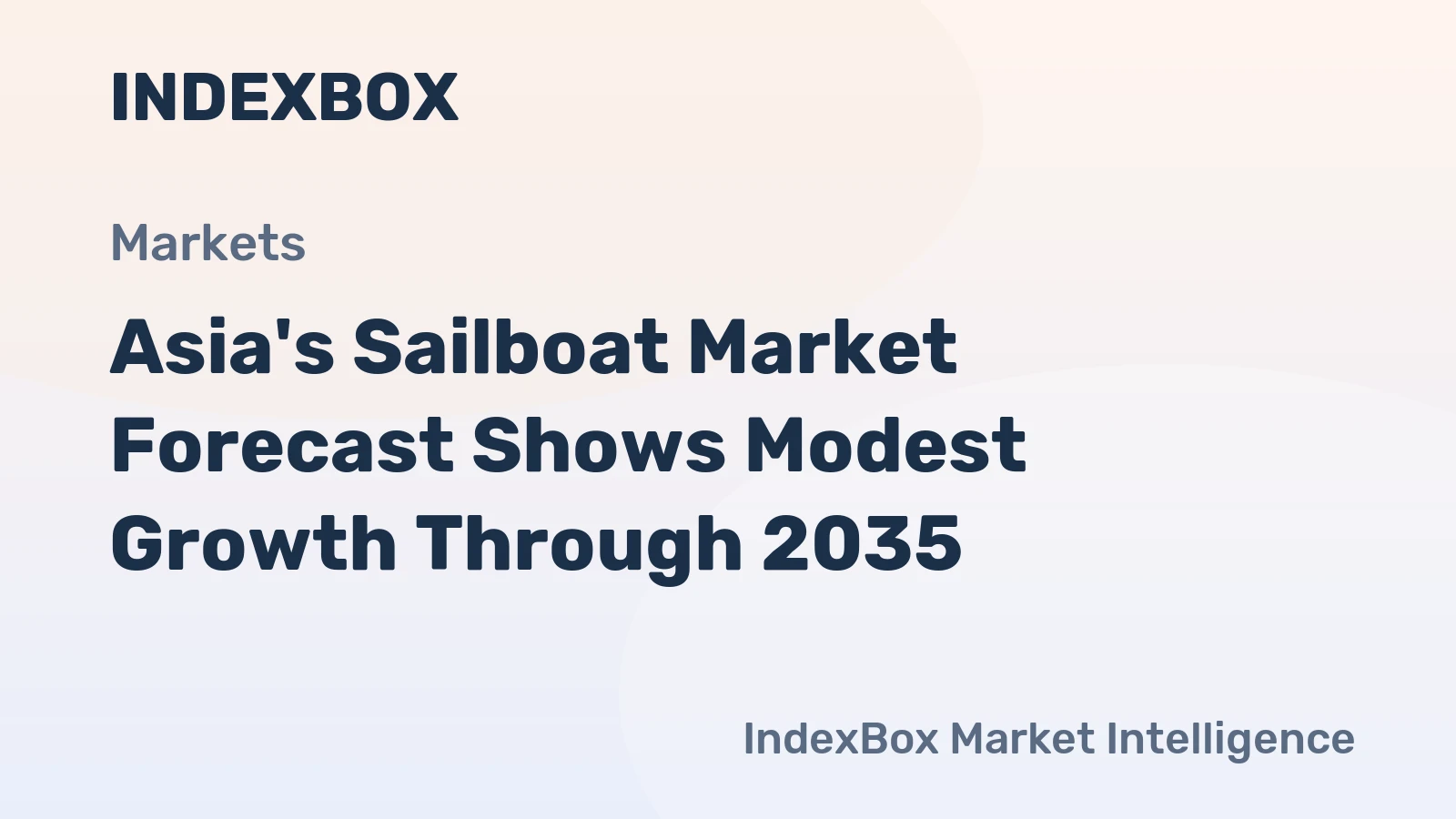 Asia's Sailboat Market Forecast Shows Modest Growth Through 2035