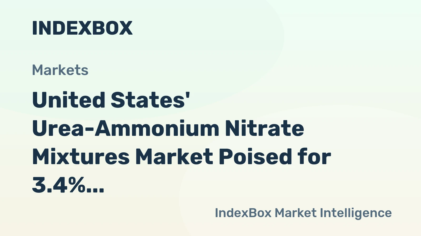 United States' Urea-Ammonium Nitrate Mixtures Market Poised for 3.4% CAGR Value Growth Through 2035