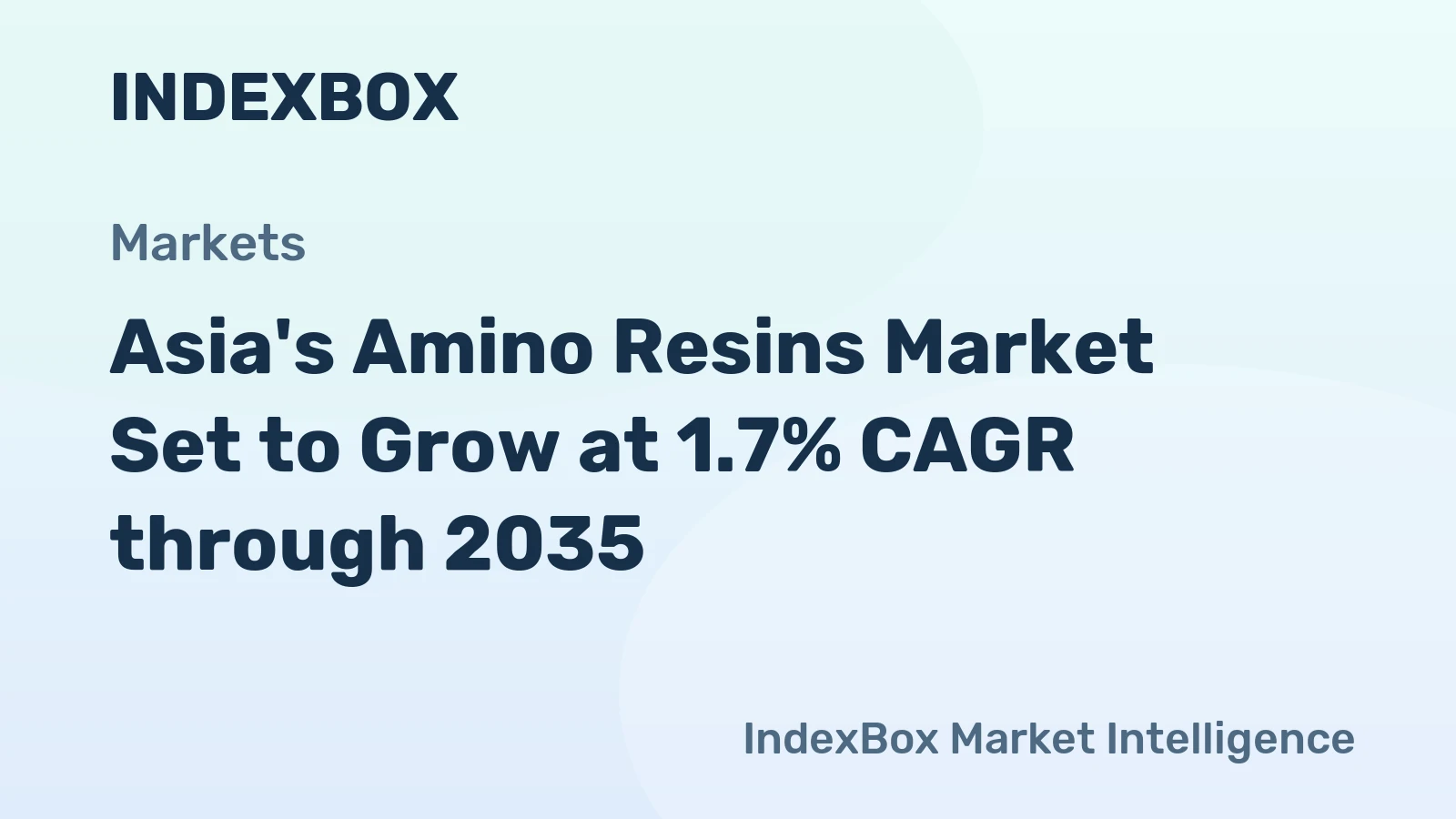 Asia's Amino Resins Market Set to Grow at 1.7% CAGR through 2035