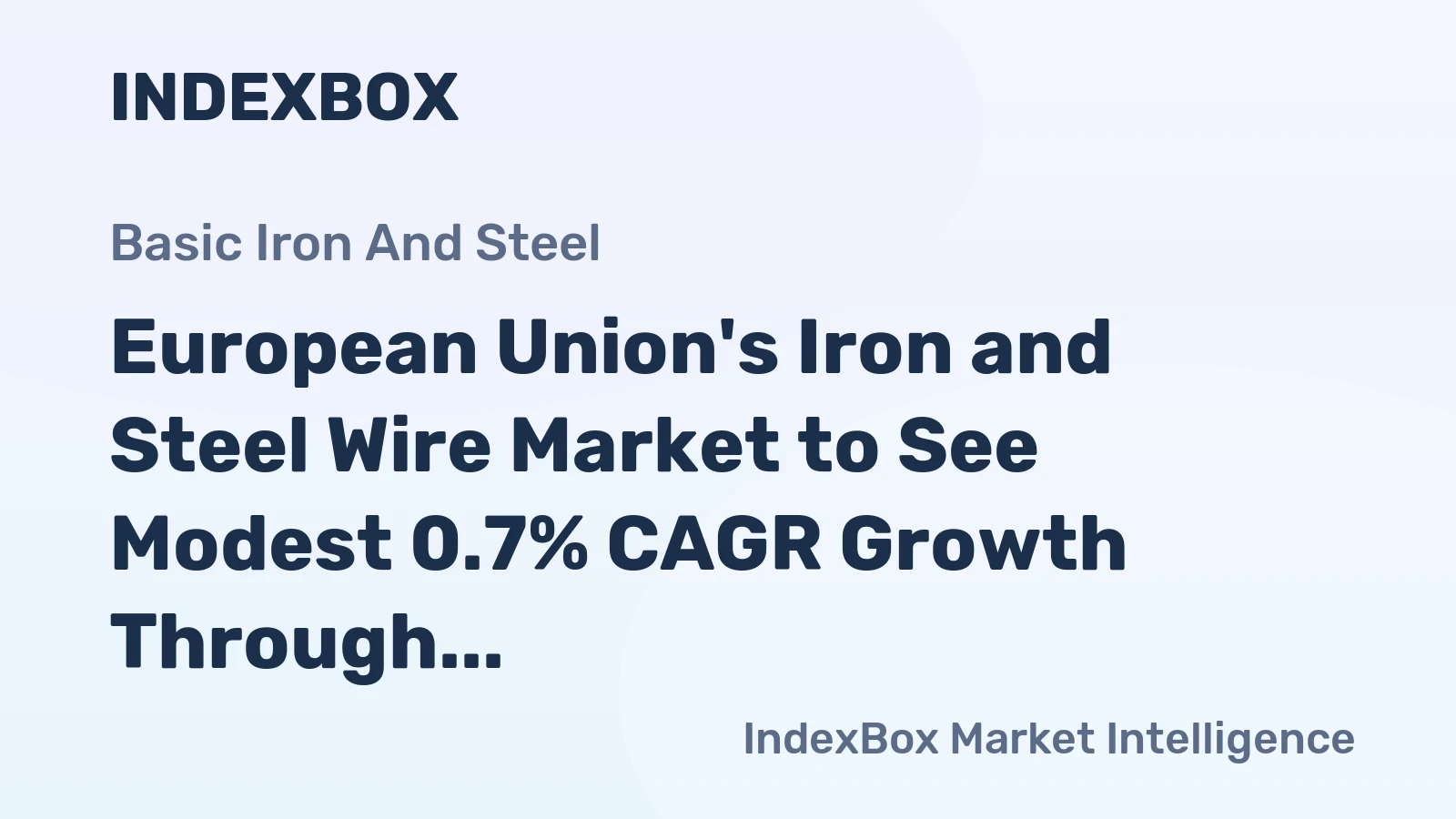 European Union's Iron and Steel Wire Market to See Modest 0.7% CAGR Growth Through 2035