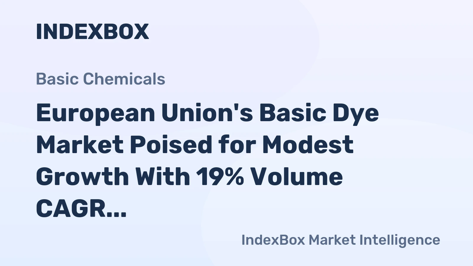 European Union's Basic Dye Market Poised for Modest Growth With 19% Volume CAGR Through 2035
