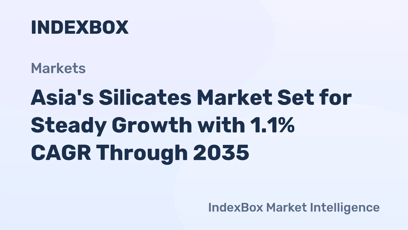 Asia's Silicates Market Set for Steady Growth with 1.1% CAGR Through 2035