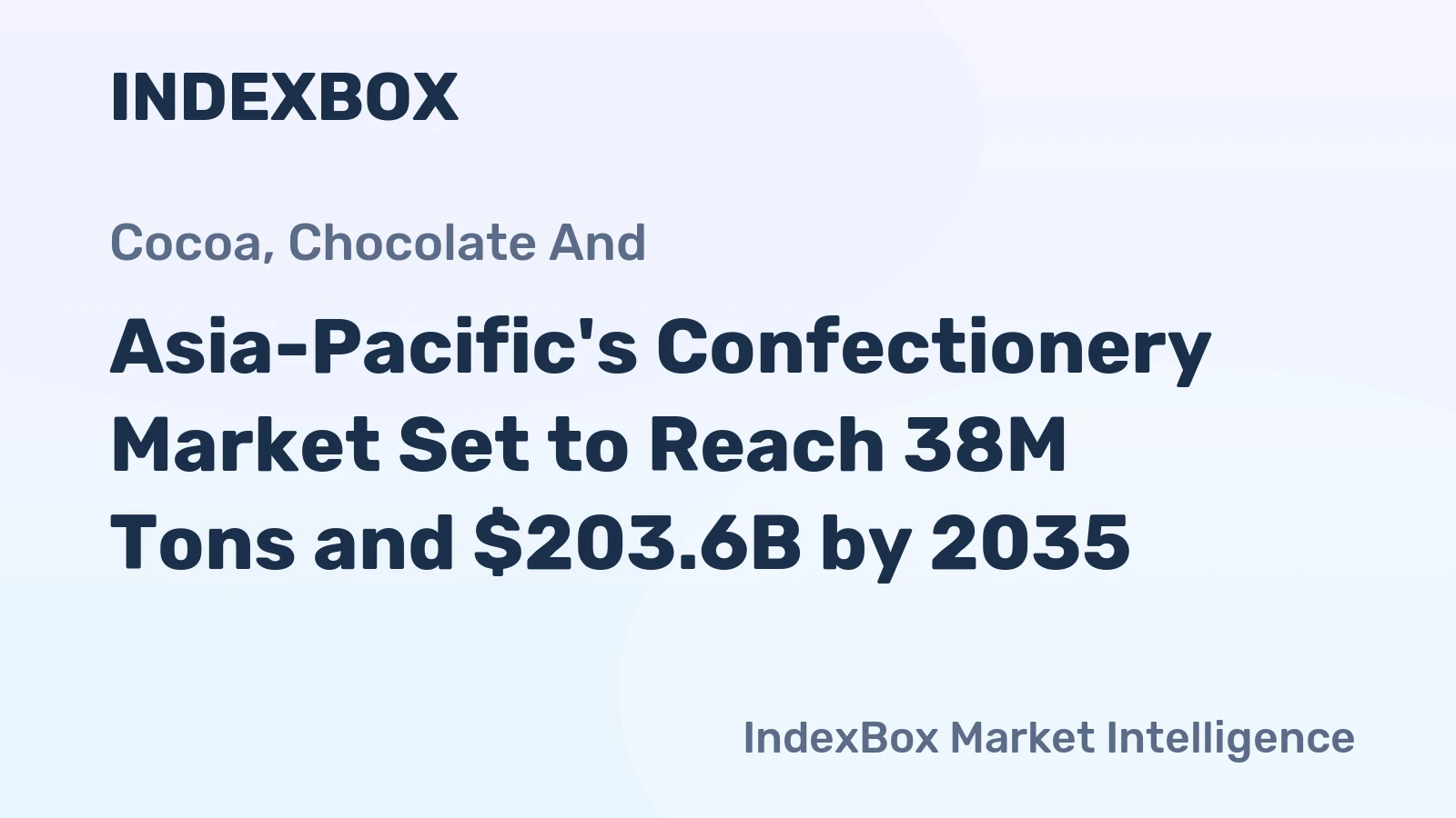Asia-Pacific's Confectionery Market Set to Reach 38M Tons and $203.6B by 2035