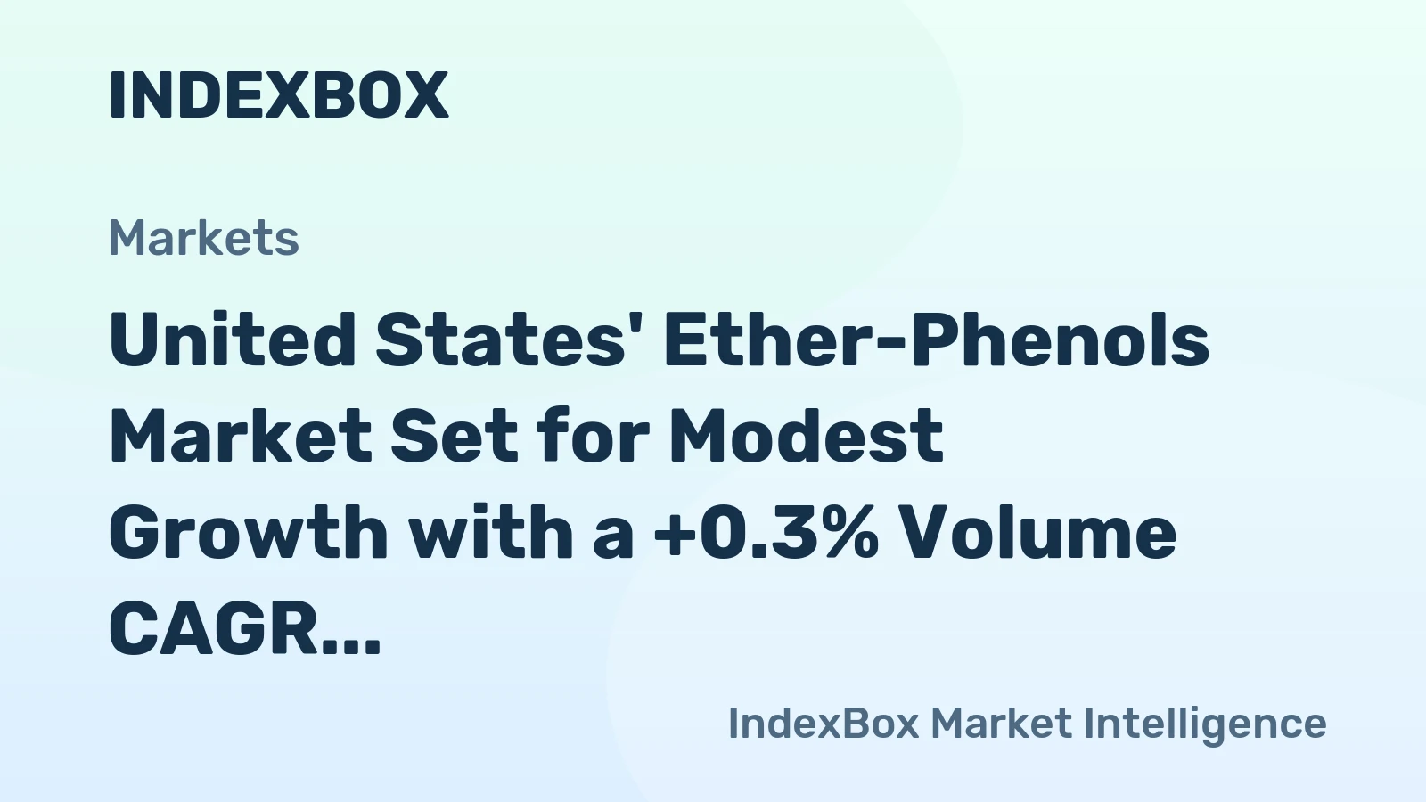 United States' Ether-Phenols Market Set for Modest Growth with a +0.3% Volume CAGR Through 2035