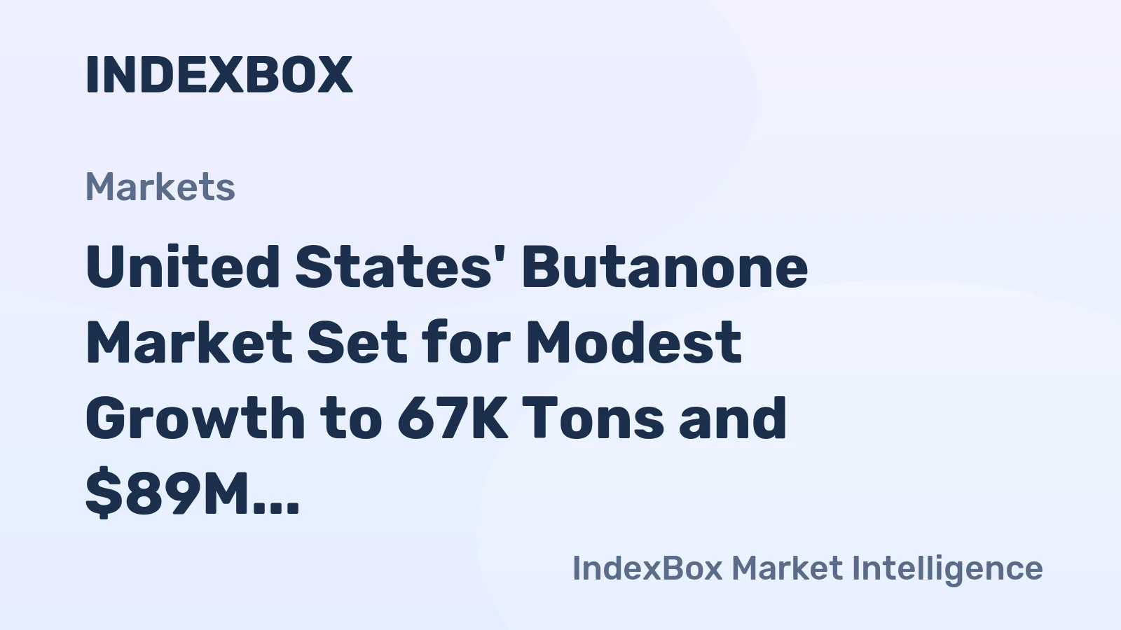 United States' Butanone Market Set for Modest Growth to 67K Tons and $89M by 2035