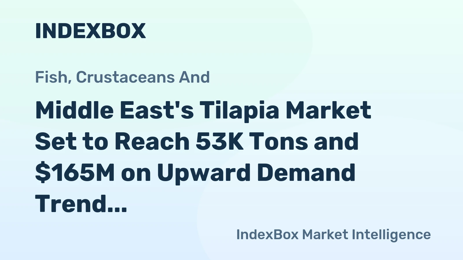 Middle East's Tilapia Market Set to Reach 53K Tons and $165M on Upward Demand Trend