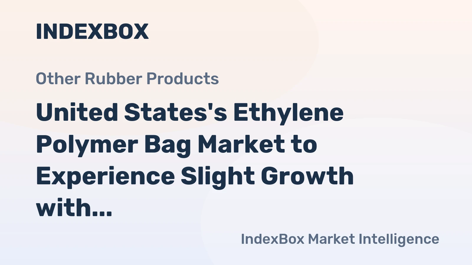 United States's Ethylene Polymer Bag Market to Experience Slight Growth with +0.2% CAGR