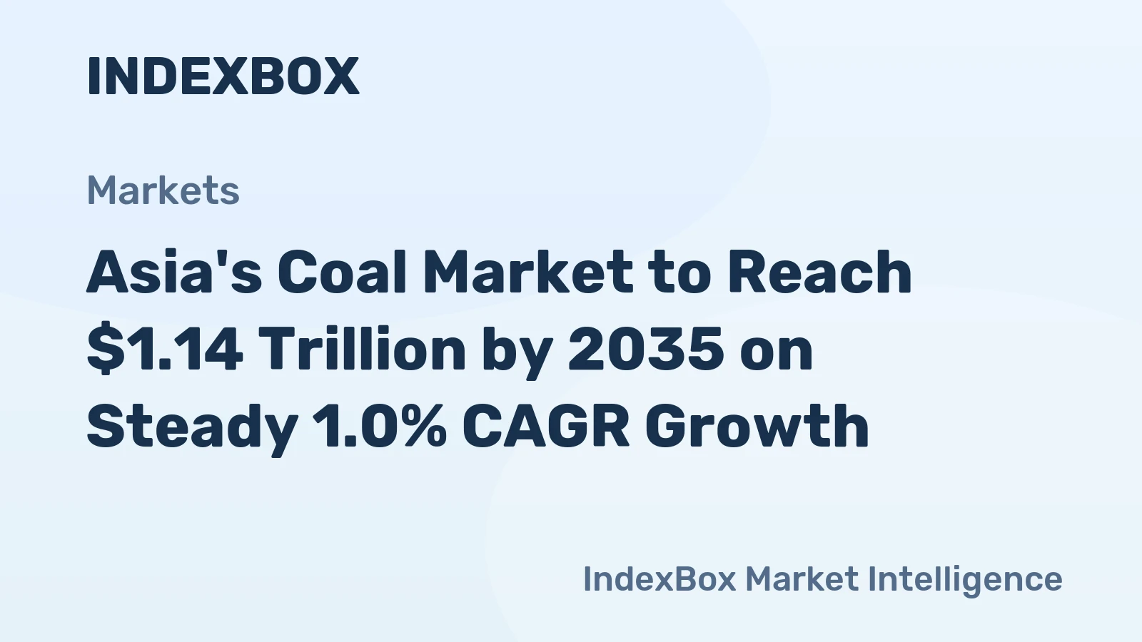 Asia's Coal Market to Reach $1.14 Trillion by 2035 on Steady 1.0% CAGR Growth
