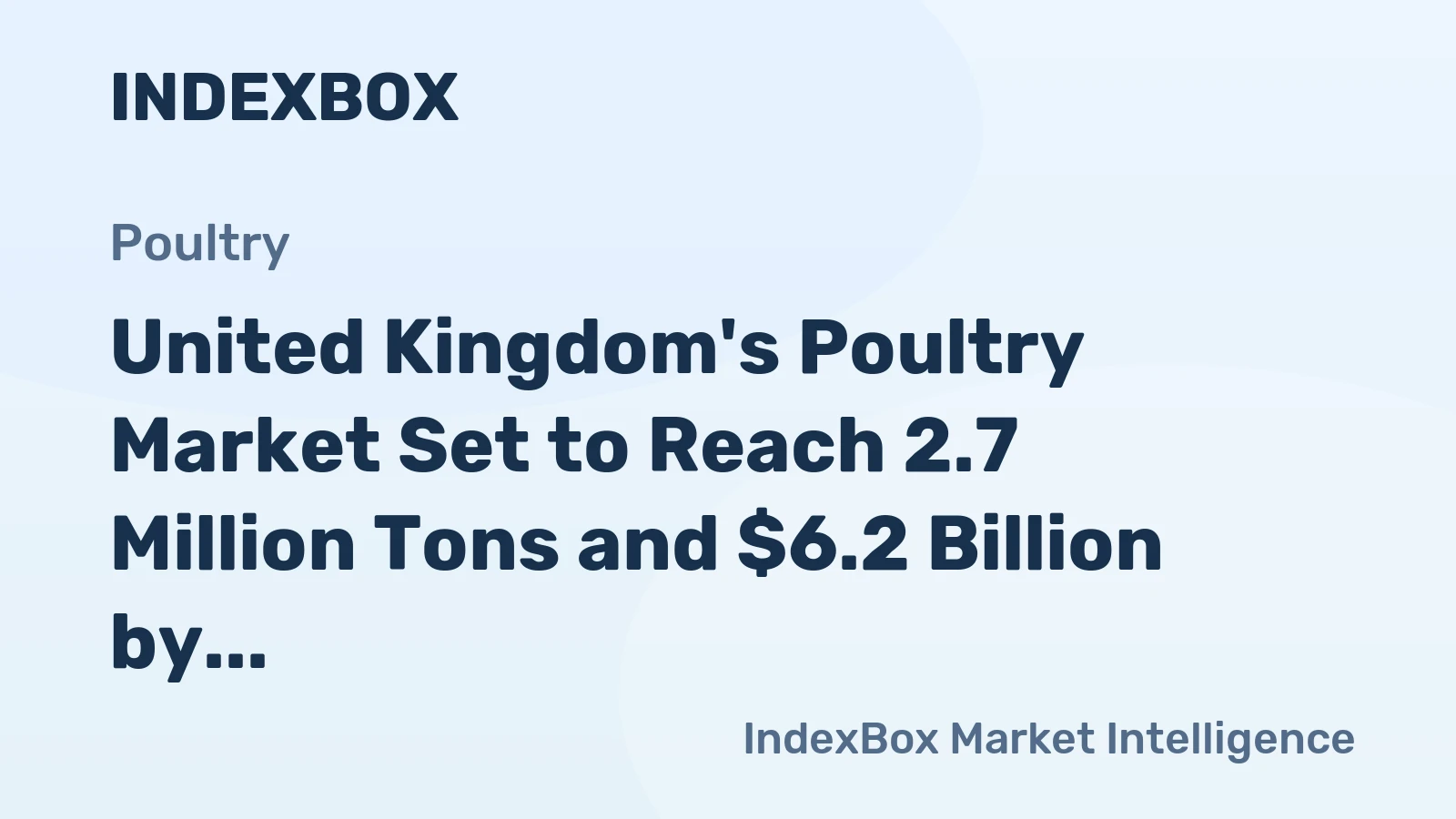 United Kingdom's Poultry Market Set to Reach 2.7 Million Tons and $6.2 Billion by 2035