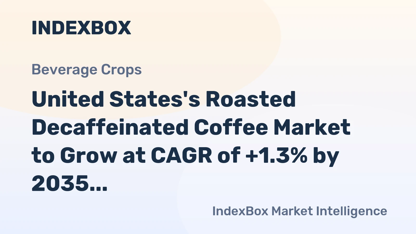 United States's Roasted Decaffeinated Coffee Market to Grow at CAGR of +1.3% by 2035