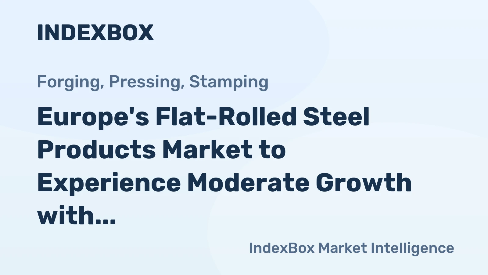 Europe's Flat-Rolled Steel Products Market to Experience Moderate Growth with CAGR of +1.8%