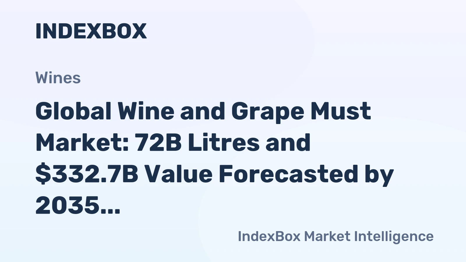 Global Wine and Grape Must Market: 72B Litres and $332.7B Value Forecasted by 2035