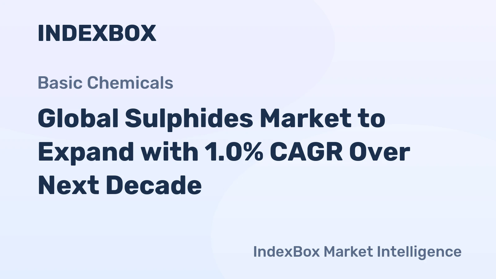 Global Sulphides Market to Expand with 1.0% CAGR Over Next Decade