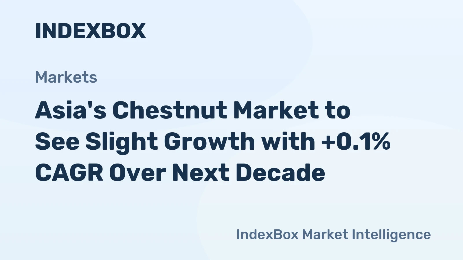 Asia's Chestnut Market to See Slight Growth with +0.1% CAGR Over Next Decade