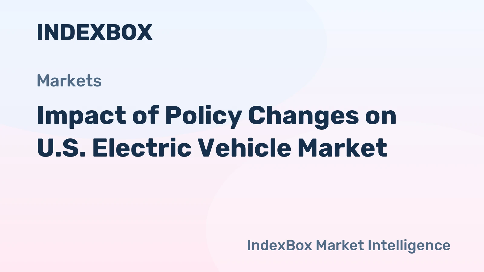 Impact of Policy Changes on U.S. Electric Vehicle Market