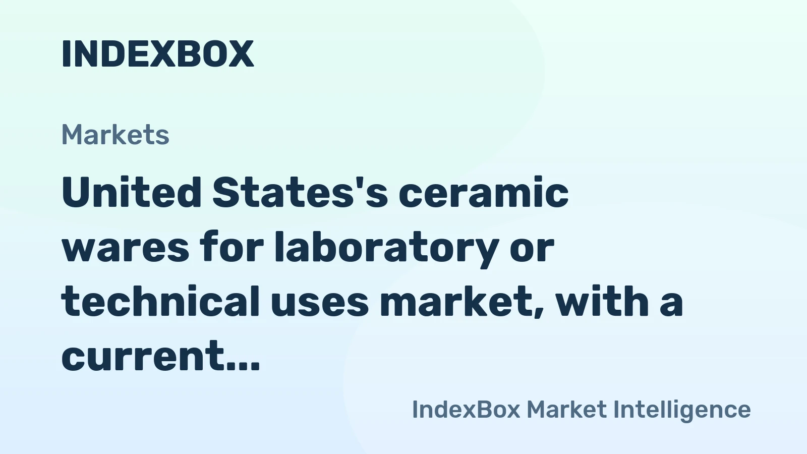 United States's ceramic wares for laboratory or technical uses market, with a current volume of 80K tons and value of $986M, is forecast to grow to 99K tons and $1.3B by 2035.