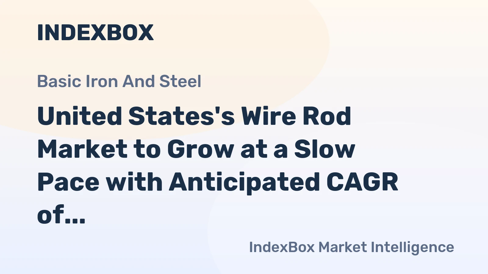 United States's Wire Rod Market to Grow at a Slow Pace with Anticipated CAGR of +0.1% from 2024 to 2035
