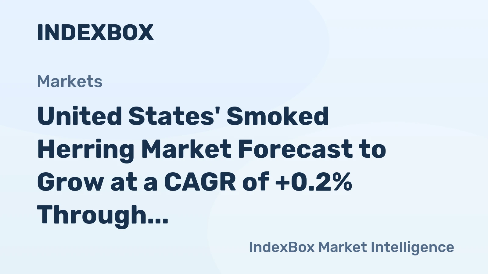 United States' Smoked Herring Market Forecast to Grow at a CAGR of +0.2% Through 2035