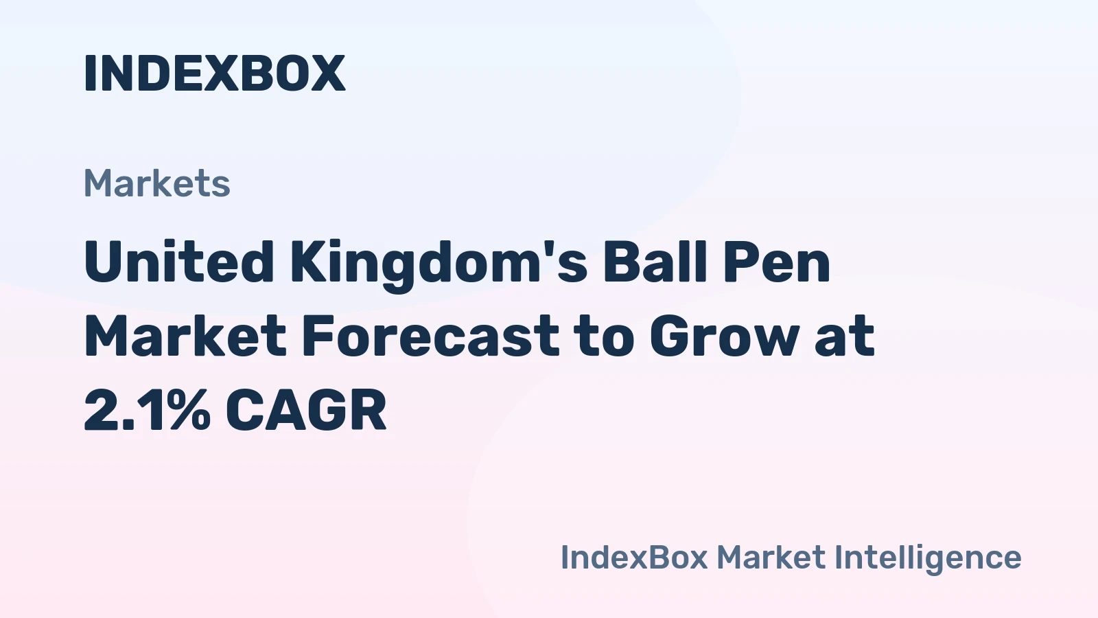 United Kingdom's Ball Pen Market Forecast to Grow at 2.1% CAGR