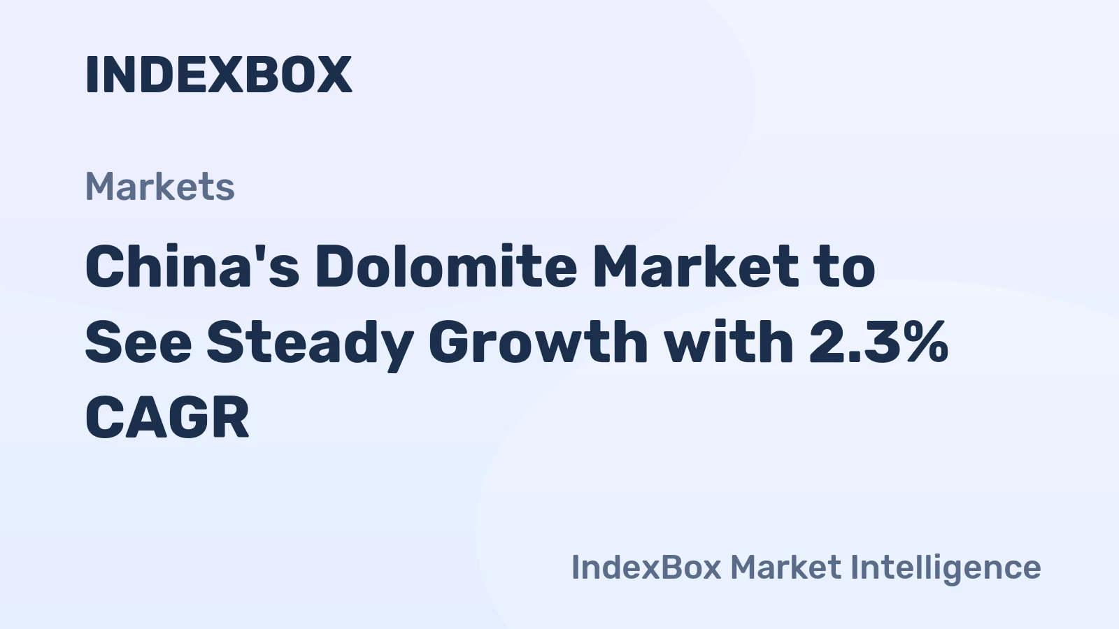 China's Dolomite Market to See Steady Growth with 2.3% CAGR