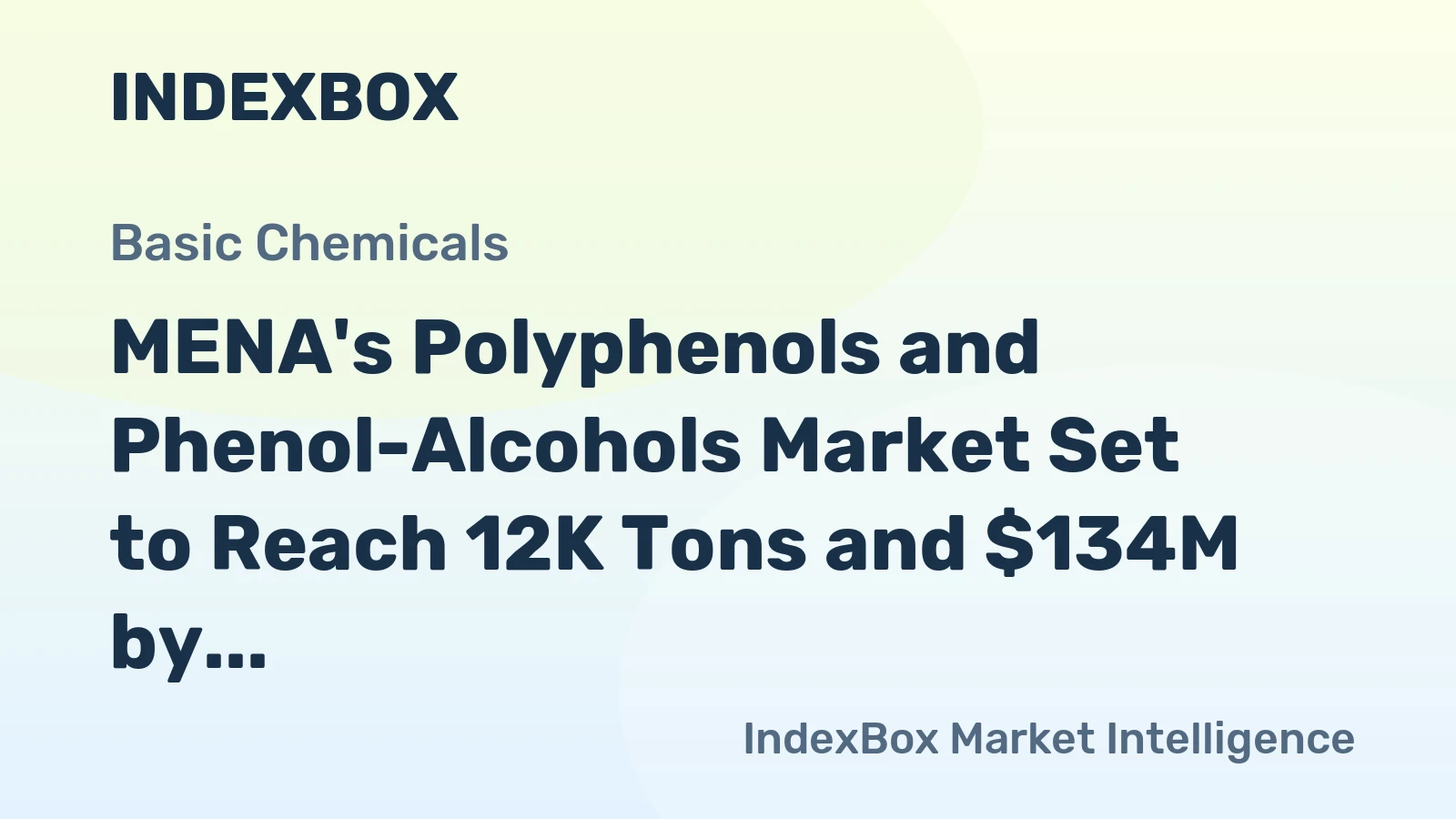 MENA's Polyphenols and Phenol-Alcohols Market Set to Reach 12K Tons and $134M by 2035