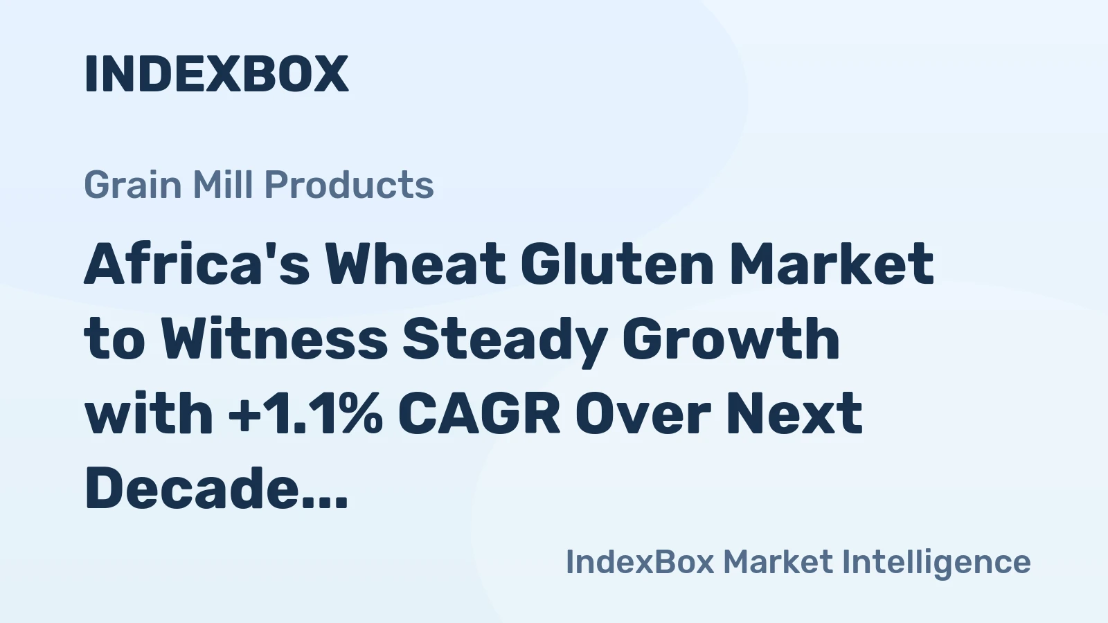 Africa's Wheat Gluten Market to Witness Steady Growth with +1.1% CAGR Over Next Decade