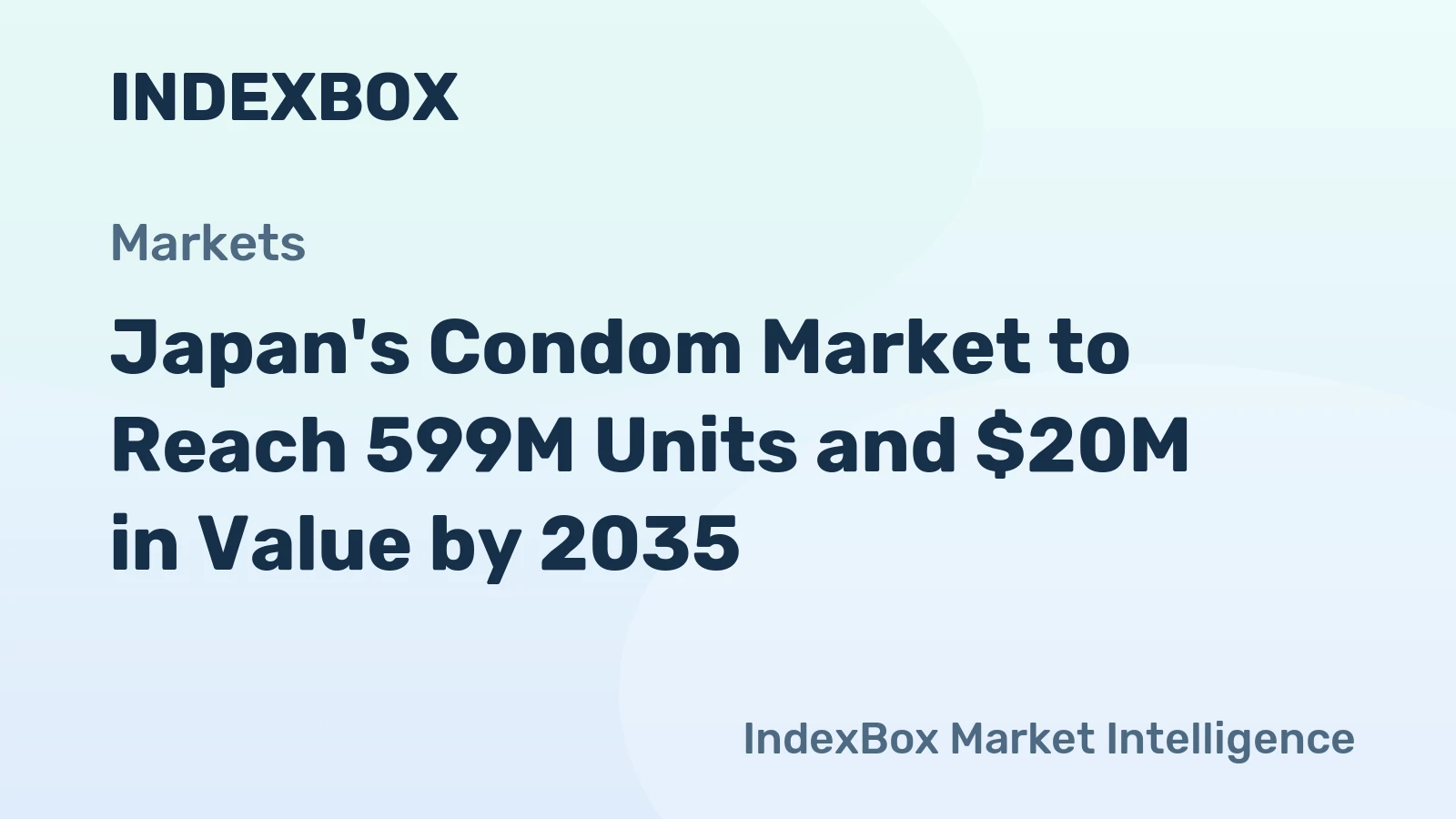 Japan's Condom Market to Reach 599M Units and $20M in Value by 2035